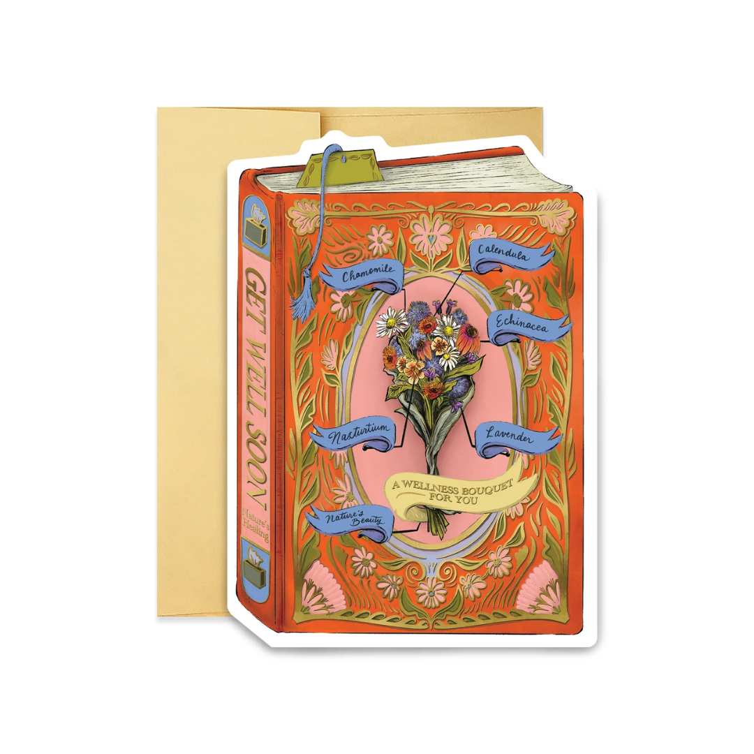 Get Well Bouquet Book Cover Card – Micheline