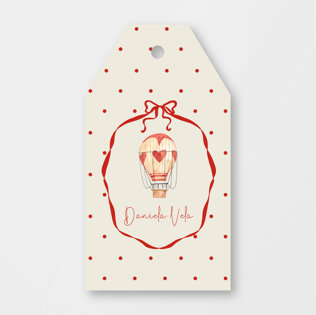 Balloon Ribbon Tag – Micheline