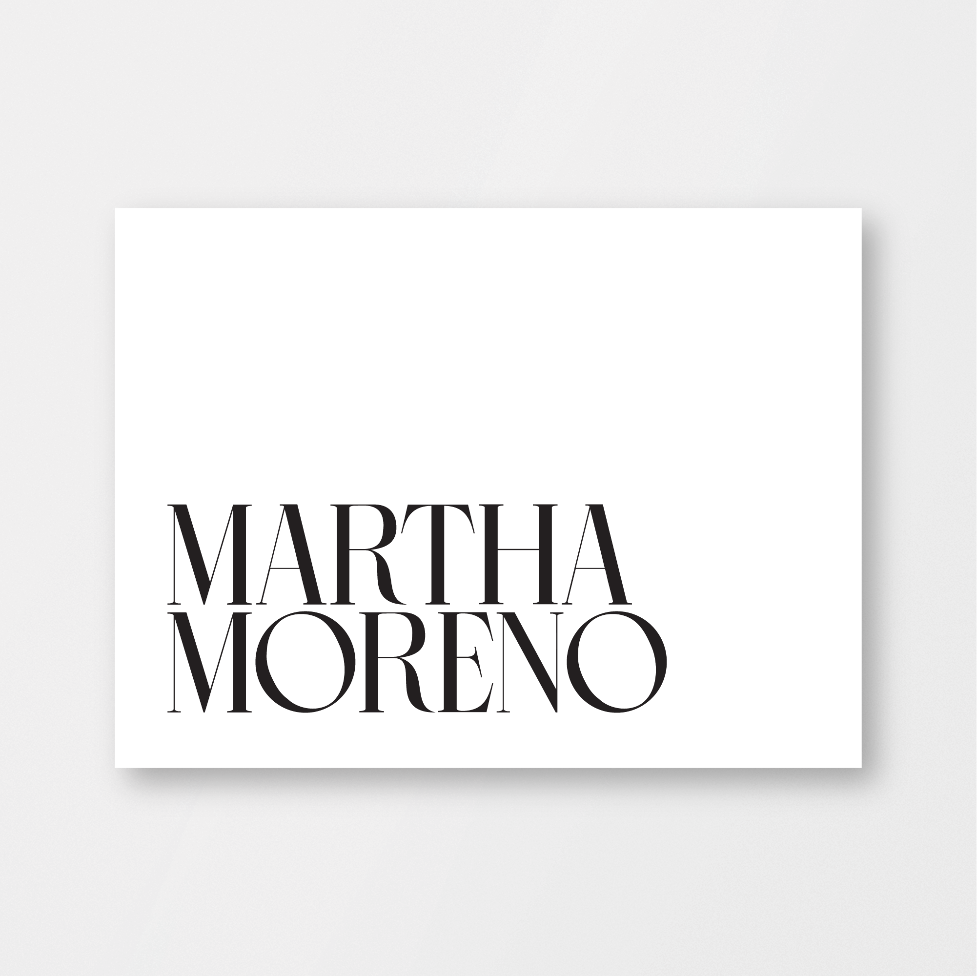 Minimalistic Cream Card – Micheline