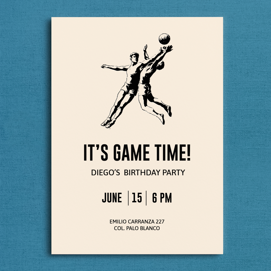 IT´S GAME TIME INVITATION – Micheline